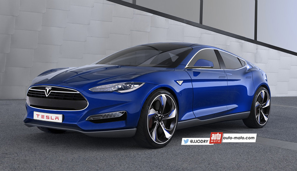 Tesla Model 3: Neues Rendering aufgetaucht
