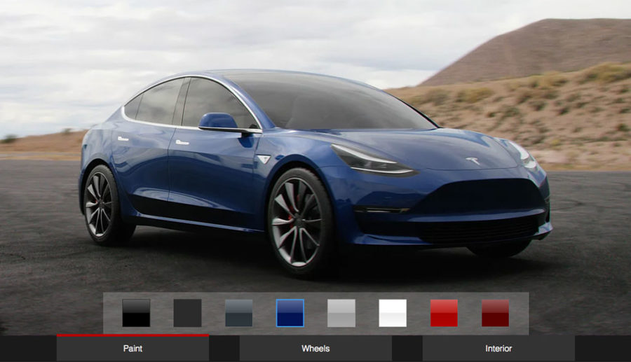 Vor dem offiziellen Start: Tesla Model 3 mit Fan-Konfigurator designen ...